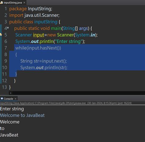 How To Input A String In Java