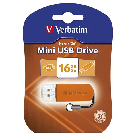 Verbatim Store N Go Mini USB Drive GB Orange Kmart