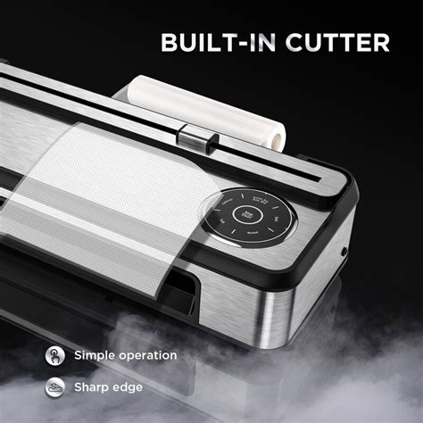 Calmdo 최고의 식품 진공 실러 자동 상업용 가정용 식품 진공 실러 포장기 진공 봉지 롤 포함 주방 가전