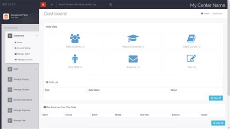 Complete Institute Management System In Php Mysql Campcodes