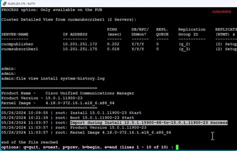 install cucm cluster using data export and import feature cisco