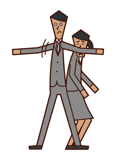 용기있는 사람 남성의 그림 무료 일러스트 소재집 Kukukeke