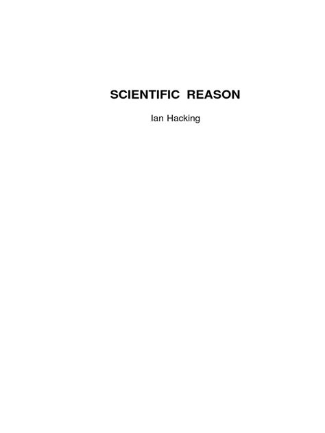 hacking scientific reason pdf axiom science