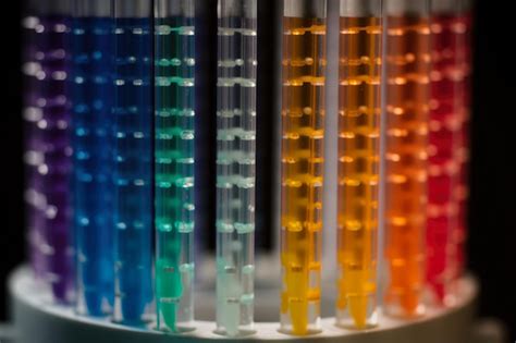 Premium Photo A Detailed Macro Shot Of A Chromatography Column Packed