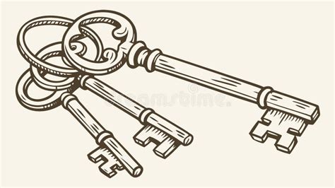 Set Of Antique Keys Unlocking Secrets And Potential Symbol Vector Design Generative Ai Stock