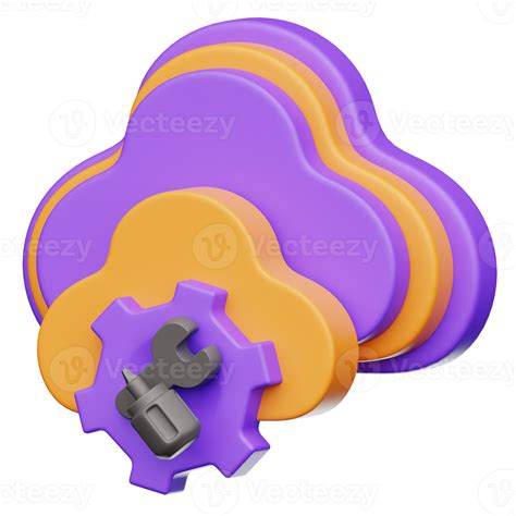 Maintenance Cloud Computing 3d Illustration 67050772 Png