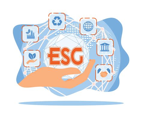 Esg Icon In Hand The Concept Of Environmental Social And Sustainable