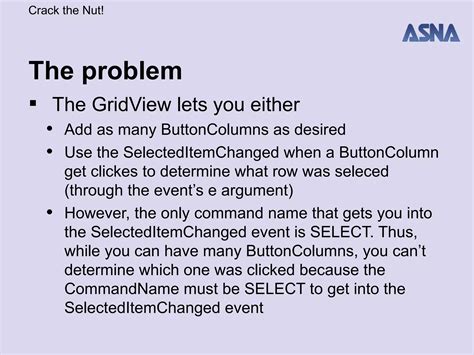 Fixing An Annoying Gridview Problem Ppt Free Download