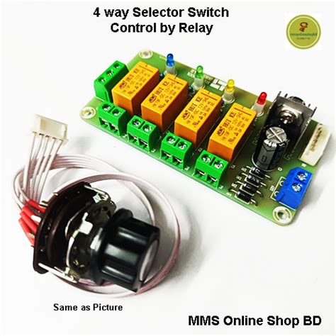 4way Selector Switch Control By Relay With Led Indicator Mms Online Shop Bd