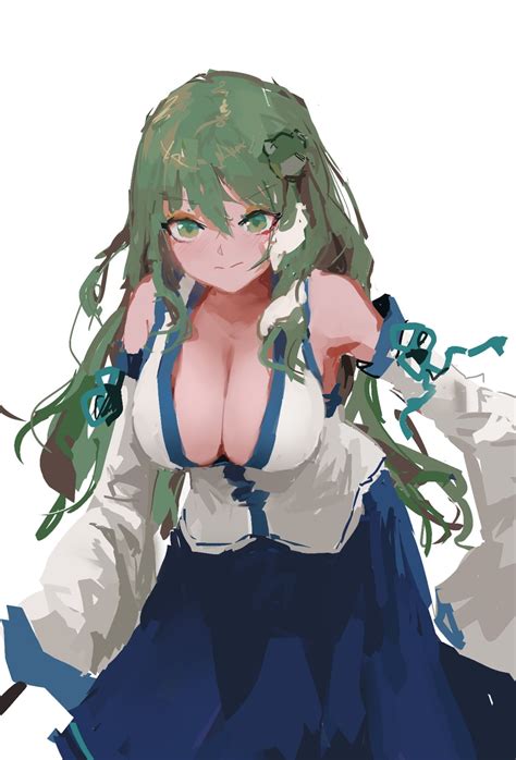 Kochiya Sanae Touhou Drawn By Reddizen Danbooru