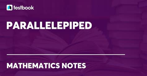 Parallelepiped Area Volume Rectangular Formula With Examples