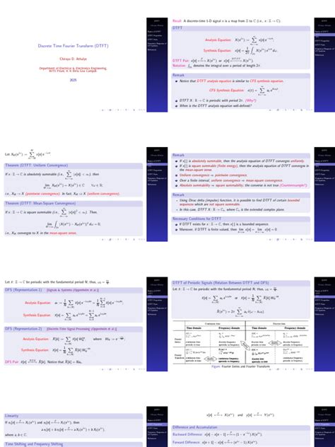 Discrete Time Fourier Transform Dtft Pdf Fourier Transform Computer Engineering