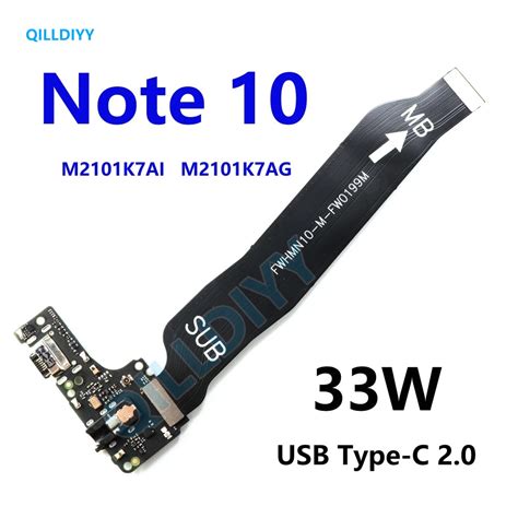 Pcs For Xiaomi Redmi Note G Note Motherboard Main Board Connect Usb Charger Charging Port