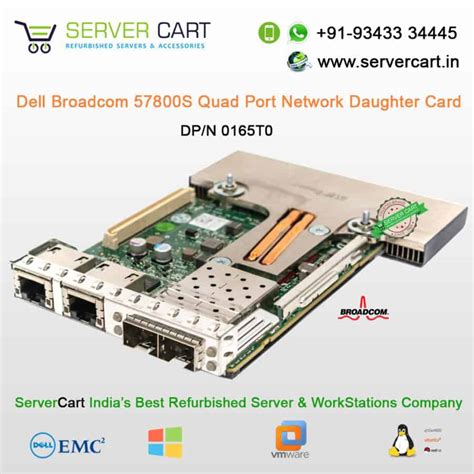 Dell Broadcom 57800s 10gbe Network Daughter Card 0165t0