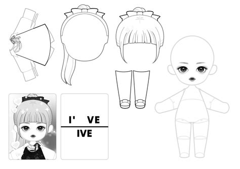 Paper Diy 🖤아이브 미니 앨범 만들기🖤 무료도안 무료배포 네이버 블로그