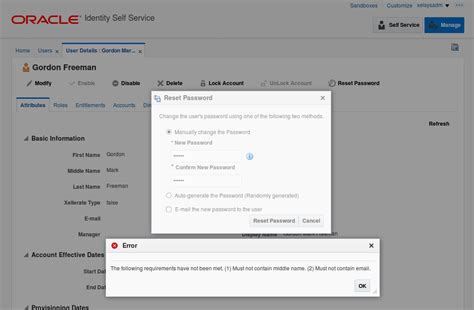 Oracle Stack Change Password Validation Event Handler Adding Custom Password Requirements
