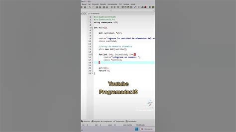 Array Dinámico En C Programadorjs Youtube