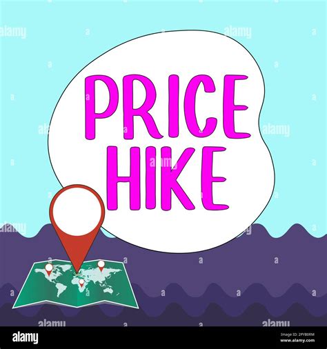 Conceptual Display Price Hike Concept Meaning Sum Of Values That
