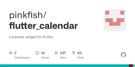 Github Pinkfish Flutter Calendar Calendar Widget For Flutter