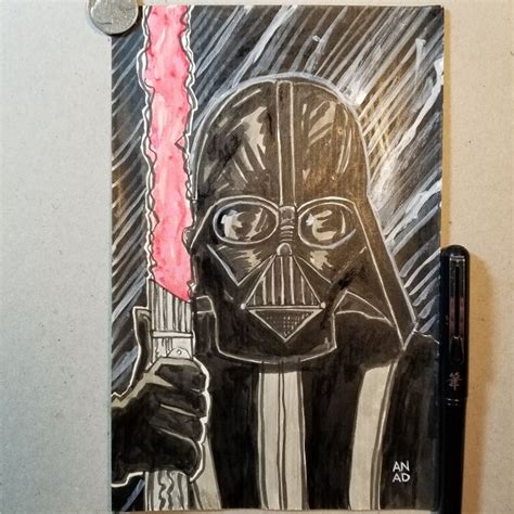 Darth Vader Sketch Star Wars Disney Marvel