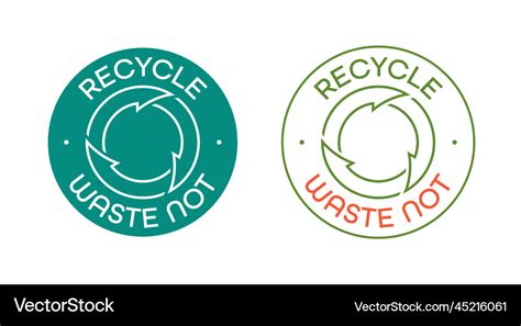 Recycle Waste Royalty Free Vector Image Vectorstock