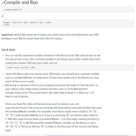 Solved Write A C Class With Separate H And Cpp File Use