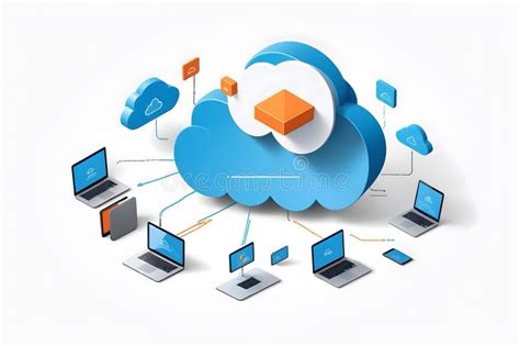 Navigating The Digital Storage Landscape Stock Illustration