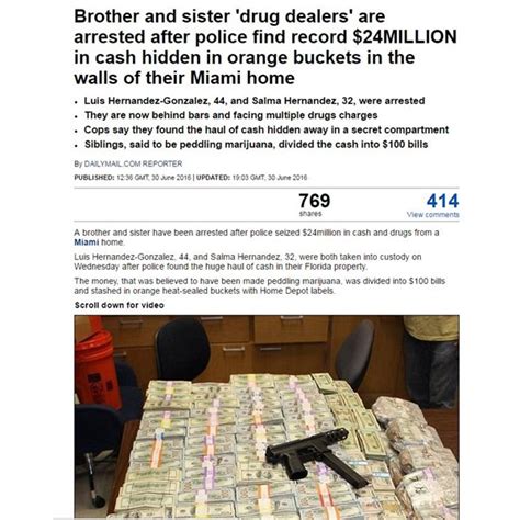 Полицията в Маями е намерила 24 млн долара в брой в дома на наркодилър