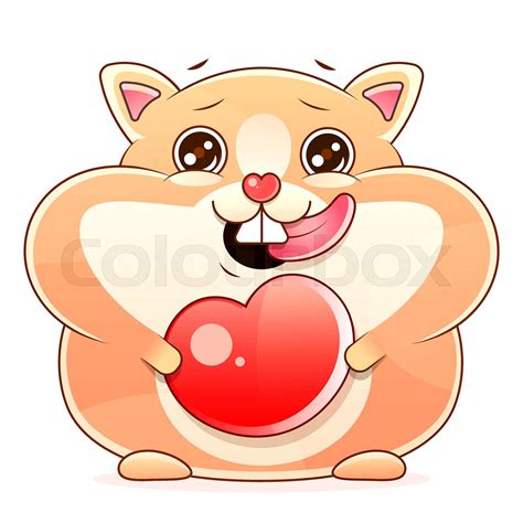 Cute Hamster Vector Stock Illustration On A White Background For Design Stock Vector Colourbox