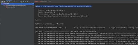 Failed To Bind Properties Under ‘springdatasource‘ To Javaxsqldatasource Csdn博客