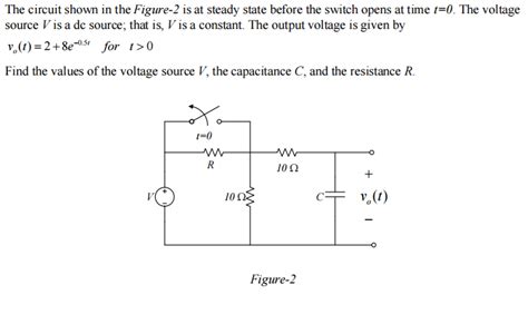 Solved The Circuit Shown In The Figure 2 Is At Steady State