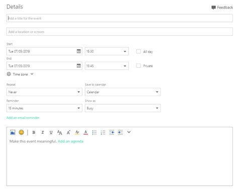 Getting Started With Outlook Online Calendar Fabric IT
