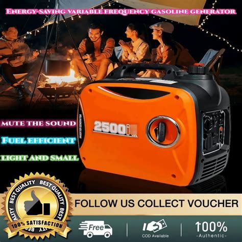 Ultra Quiet Gasoline Portable Variable Frequency Generator Digital