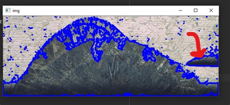 Image Processing How To Get A Contour Of Moreless Of The Expected
