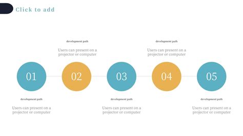 Line Of Colored Circle Diagram Google Slide Theme And Powerpoint Template Slidedocs