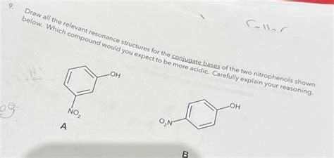 Solved Draw all the relevant resonance structures for the | Chegg.com