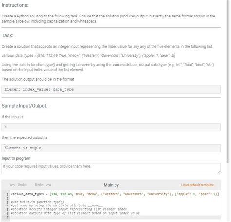 Solved Instructions Create A Python Solution To The Chegg Com