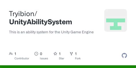 Github Tryibionunityabilitysystem This Is An Ability System For The