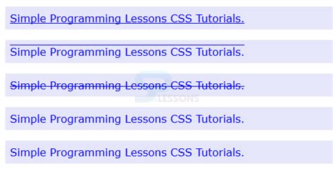 Css Text Decoration Splessons