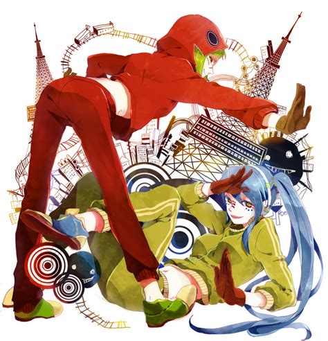 Hatsune Miku And Gumi Vocaloid And More Drawn By Gomosawa Danbooru