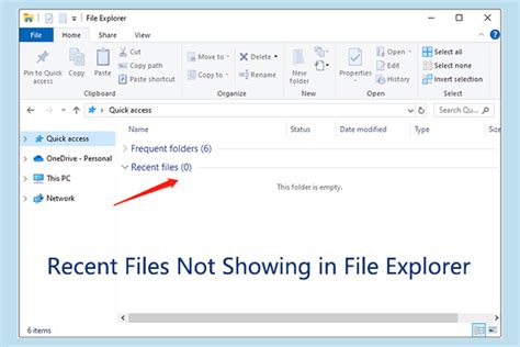 Are Recent Files Not Showing In File Explorer Instant Fixes Here