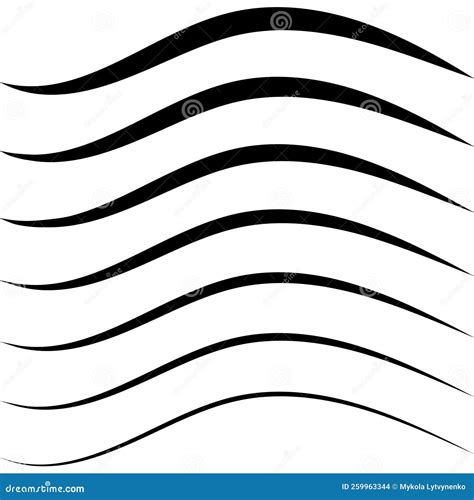 Swoosh Curve Line Arc Smooth Bend Stripe Swoosh Logo Element Stock