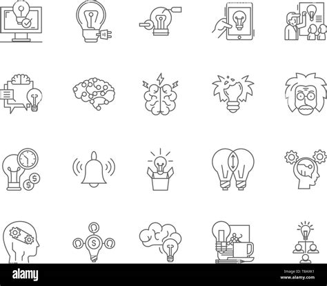 Idea Line Icons Signs Vector Set Outline Illustration Concept Stock Vector Image And Art Alamy