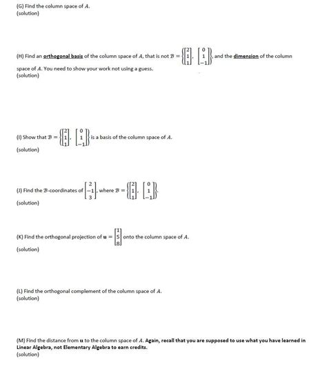 Solved ANSWER ALL OF IT Please Use Linear Algebra With Chegg