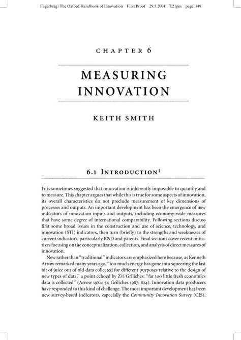 Pdf Measuring Innovation Dokumentips
