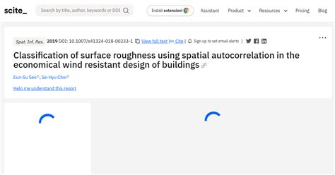 Classification Of Surface Roughness Using Spatial Autocorrelation In The Economical Wind