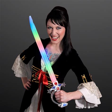 Custom Promotional Led Swashbuckler Pirate Swords Branded Promo