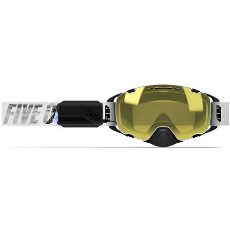 509 Aviator 20 Ignite Whiteout Polarized Yellow Tint Rx Goggles