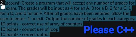 solved 2 gcount create a program that will accept any