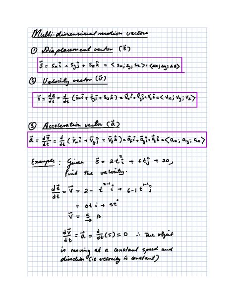 Multidimensional Motion Vectors Multi Dimensional Motion Vectors D Vr
